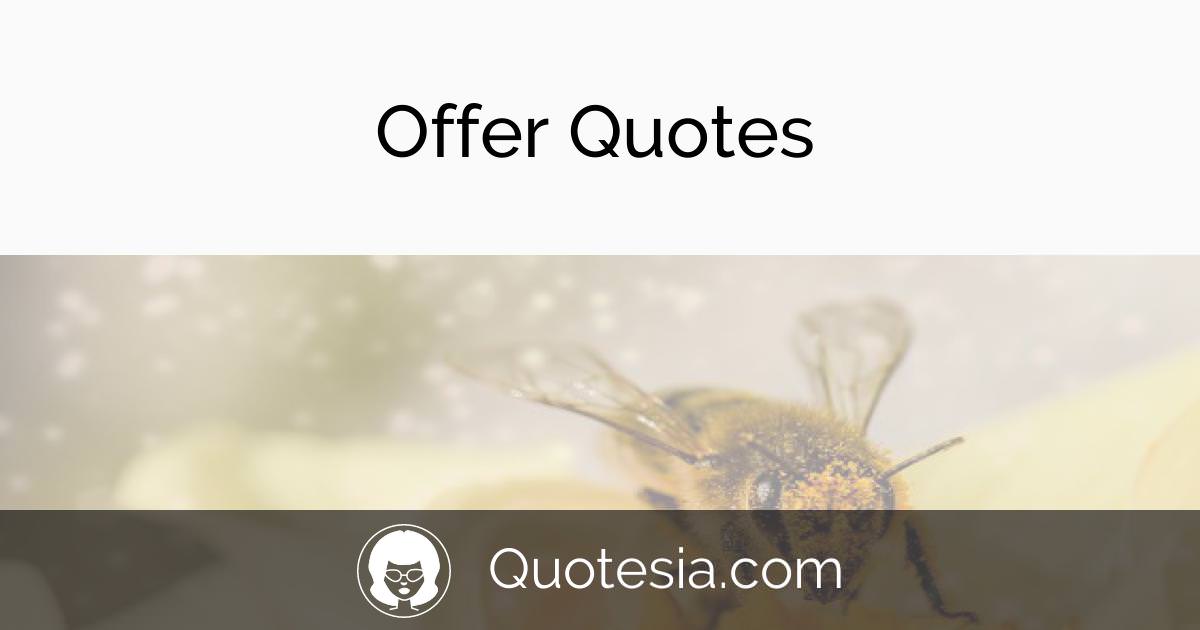 700 Offer Quotes for You to Enjoy | Quotesia